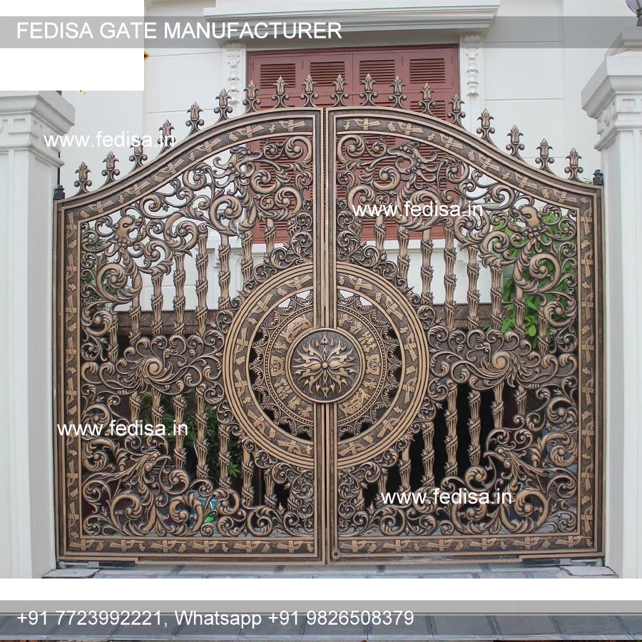 घर के लिए लोहे के गेट का डिज़ाइन, एक तरफ के लोहे के गेट का डिज़ाइन ...