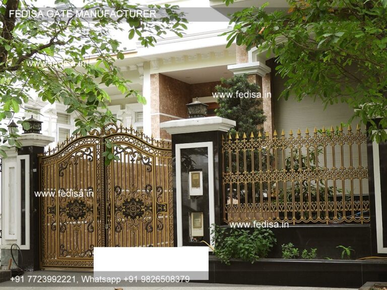 Gate Wall Design Main Gate Design With Boundary Wall Main Gate Sliding ...