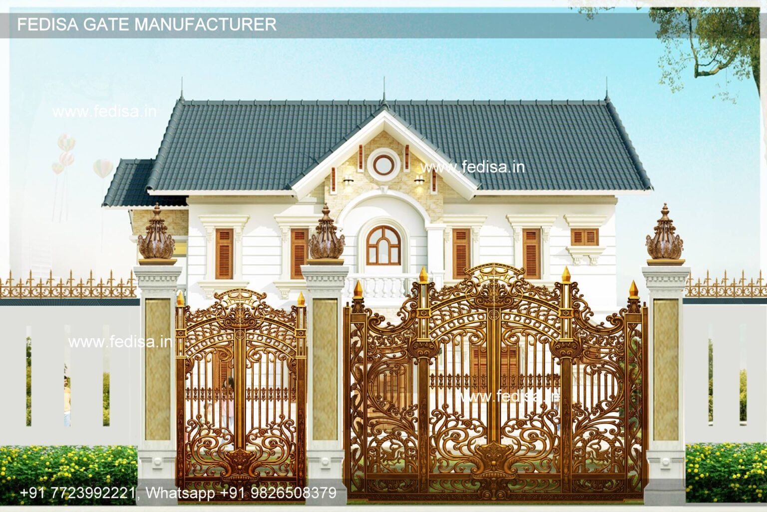 स्टेनलेस स्टील गेट डिजाइन घर के स्टील गेट का डिजाइन फोल्डिंग फ्रंट गेट ...