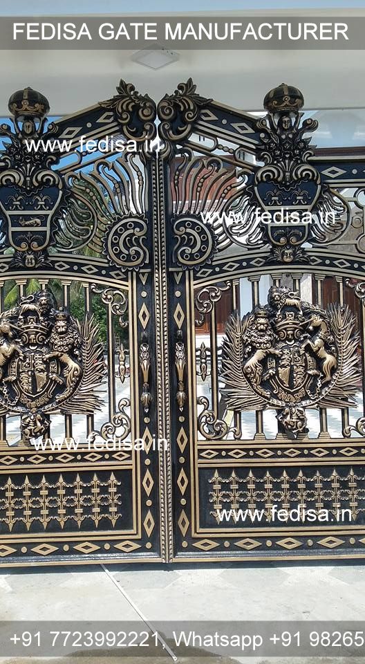 कंपाउंड गेट फैंसी स्टील गेट होम एसीपी गेट डिजाइन के लिए सुंदर गेट डिजाइन