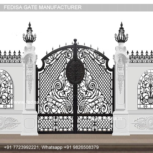 कंपाउंड गेट डिज़ाइन स्लाइडिंग मेन गेट डिज़ाइन 2020 आयरन स्लाइडिंग गेट ...