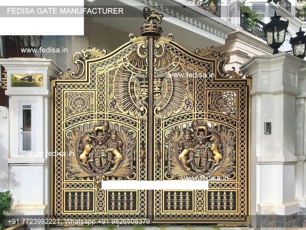 Single Gate Design Lohe Ke Pipe Gate Steel Ke Main Gate Steel Boundary ...