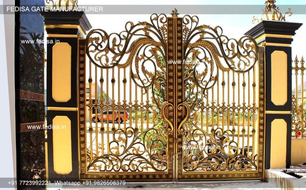 Men Gate Ka Design Iron Channel Gate Design Main Gate Railing Design ...